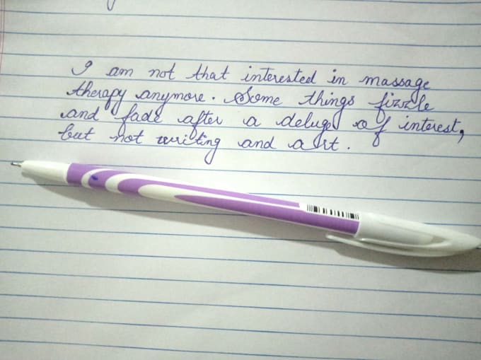 Do hand written notes, assignments and letters by Sobian123 | Fiverr