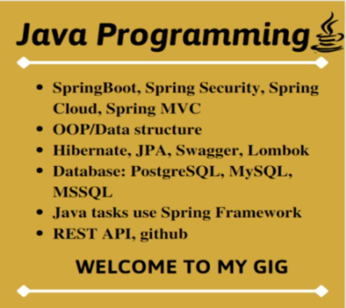 Do Java Tasks Springboot Spring Framework Restful Api Project By Hocongviet Fiverr