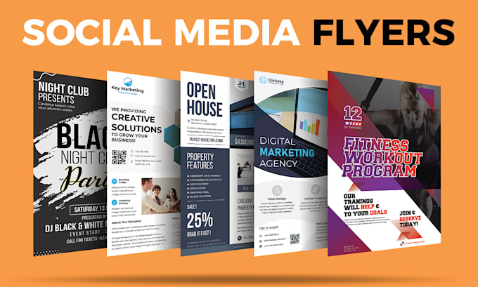 Design social media flyer, brochure event flyer church flyer business ...