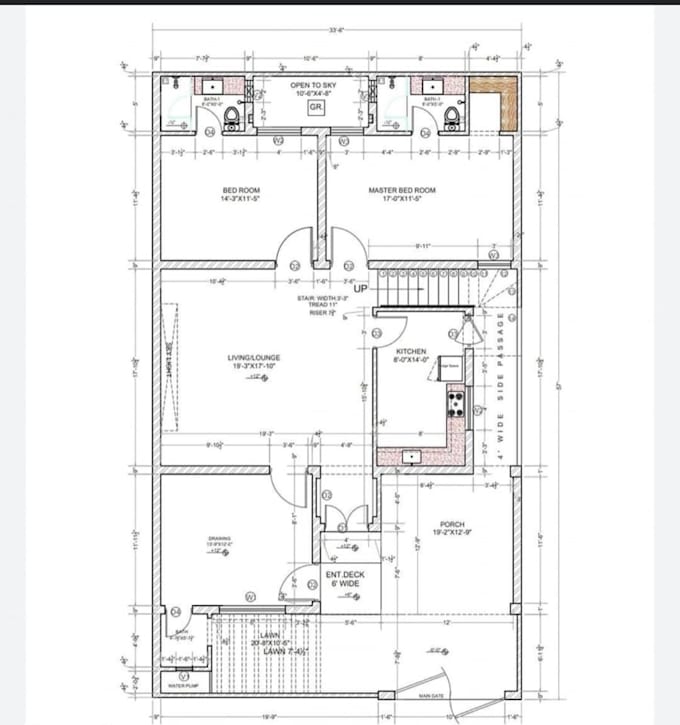 Professional 2d and 3d house plans and architectural drawings on ...