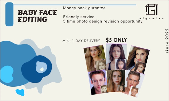 Convert your photo into baby face by Niguwira | Fiverr