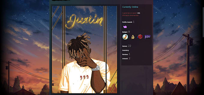 Make you custom steam art to put on your profile by Royalz999 | Fiverr
