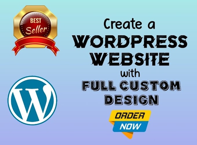 Create a wordpress website with full custom design by Drfahadhussain ...