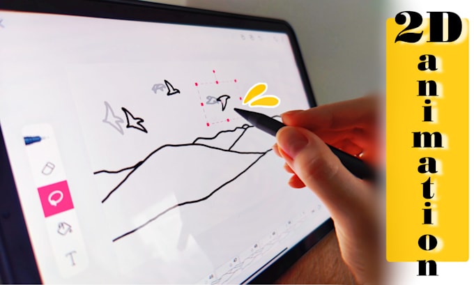 Do hand drawn 2d animation clip, cartoon or gif by Kateriina_may | Fiverr