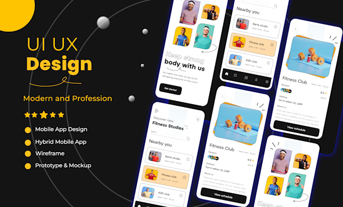 Design ios uiux or hybrid app prototype, app mockup in figma or adobe xd by Saba_kiran | Fiverr