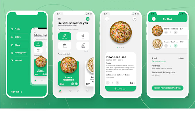 Do user interface design for you by Nassaridrees | Fiverr