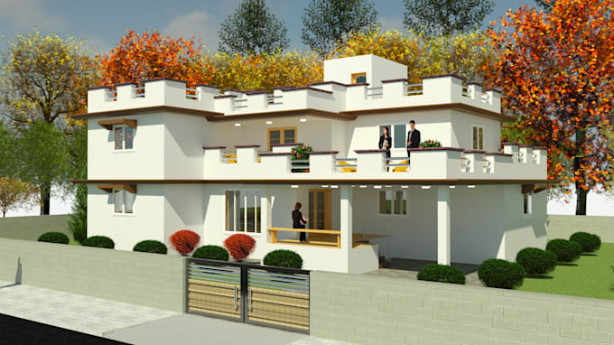 Create architectural 2d floor plan, 3d model and renders in revit by Vishalj_bim | Fiverr