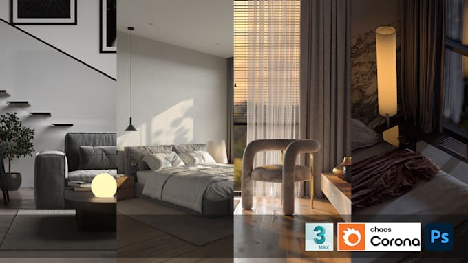 Create realistic interior 3d visualization, rendering by Vkurovskyi93 | Fiverr