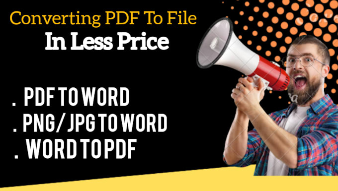 Convert word to pdf or pdf to word by U_58d8621afc89 | Fiverr