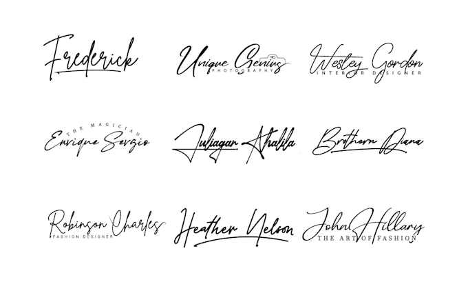 Design cursive, handwritten, scripted, signature logo by Mahadi8539 ...