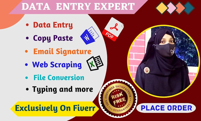 Do data entry copy paste file conversion web research virtual assistant by Jannatul32 | Fiverr
