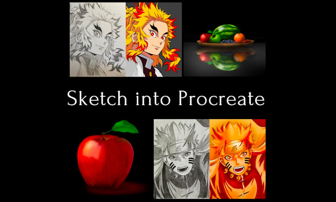 Convert hand drawings into digital procreate drawing by Juwa2304 | Fiverr