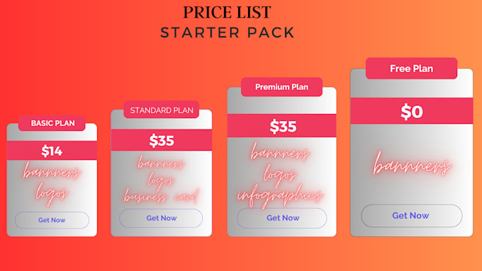 Design price list, sheet list, menu card, price guide, rate list, flyer ...