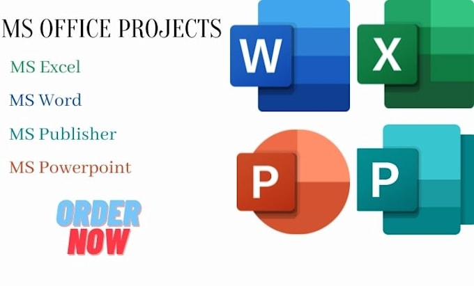 Do any type of work, project on ms office word, excel, powerpoint ...