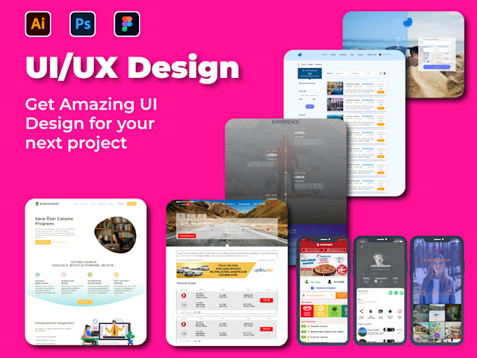 Do responsive website, mobile app ui ux design in figma by Enturktainment | Fiverr