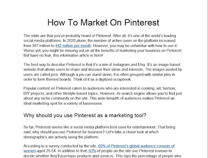 Write an article for you by Littlemswriter | Fiverr