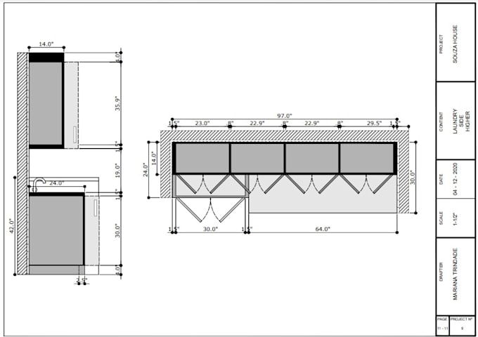 Turn hand drawings into 2d autocad blueprints by Jawnstudio | Fiverr