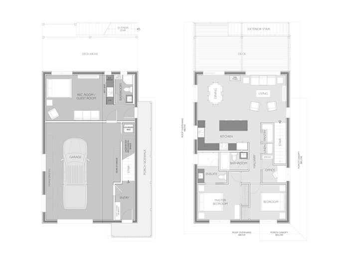 Draft and design custom house plans or interior layouts by Cailyn ...