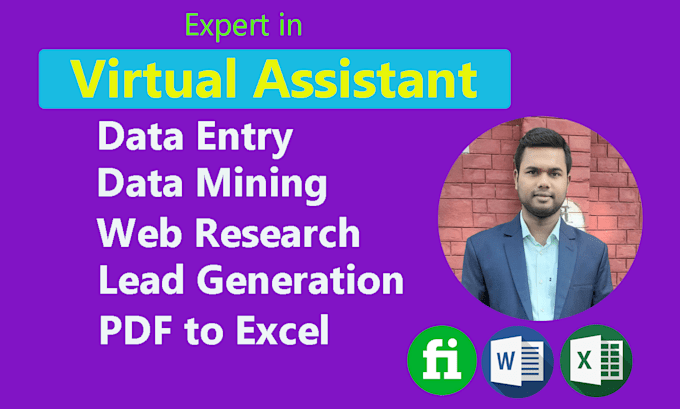 Do data entry, data mining, web research and copy paste by Tauhid09 | Fiverr