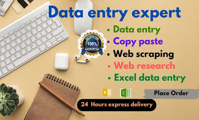Do accurate data entry copy paste and web research by Sanjidaakter9 | Fiverr