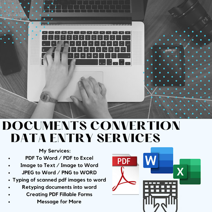 Do convert files and data entry by Justinedlc | Fiverr Do convert files and data entry by Justinedlc | Fiverr