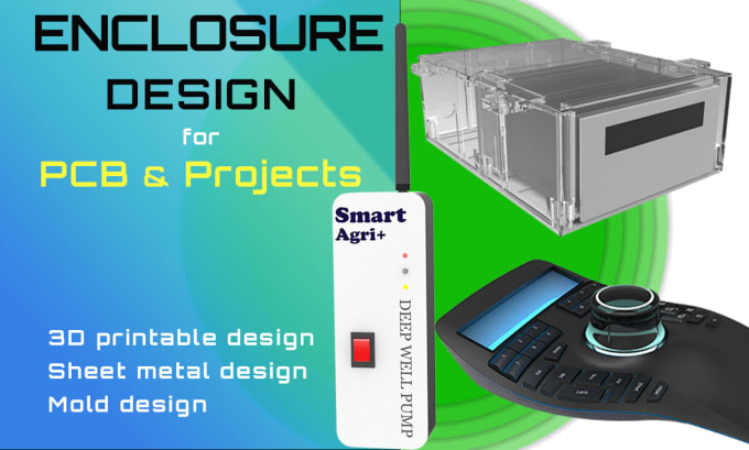 Do project enclosure case design and pcb cover design ready for 3d ...
