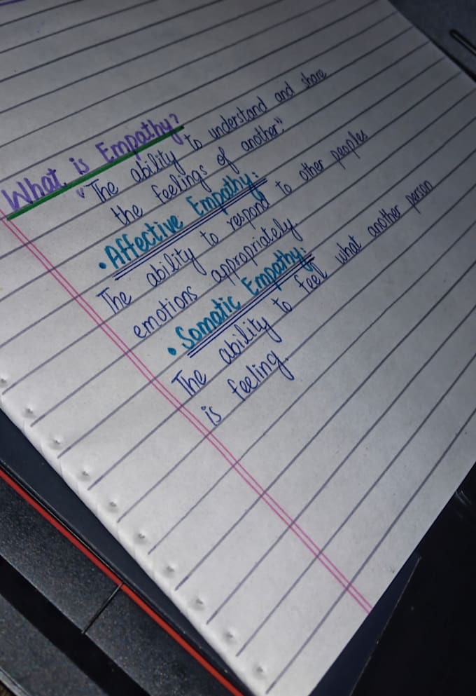 Handwrite any study notes you need by Nimraasghar55 | Fiverr