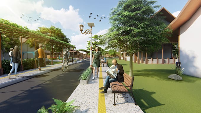 Design pedestrian street, shared street, commercial street, and urban ...