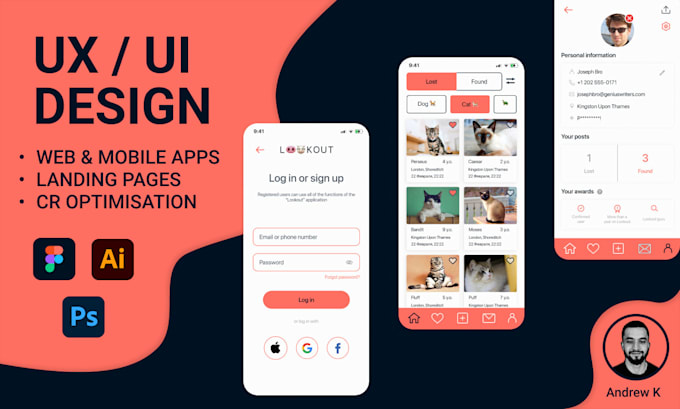 Create a converting landing page and ux ui for your project by Andrrewk ...