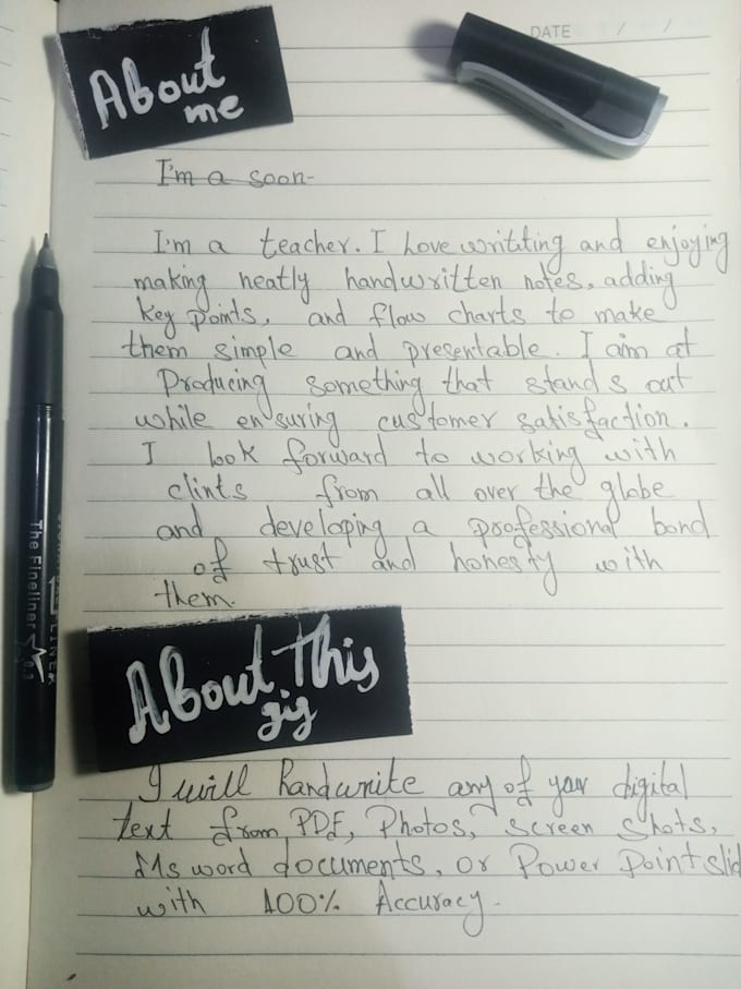 Handwrite notes, latter, application and much more in beautiful ...