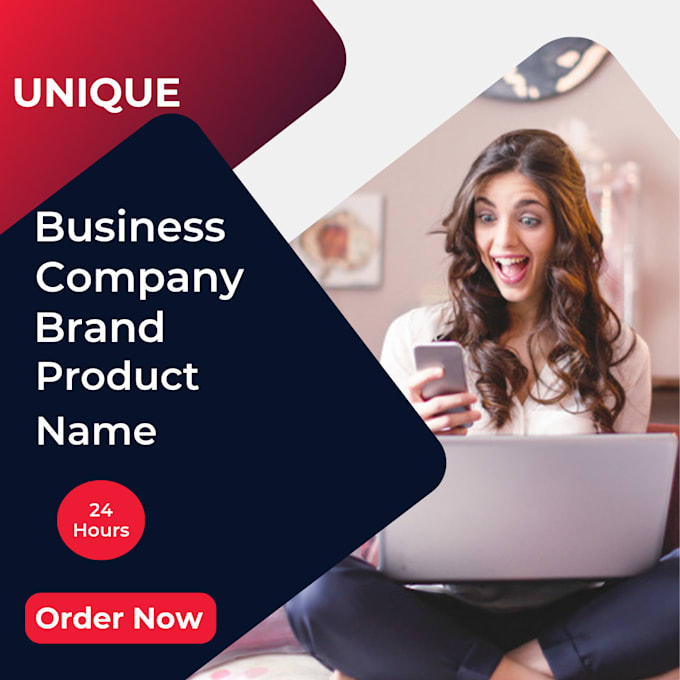 Create 10 unique business brand name ideas with 3 simple logo by ...