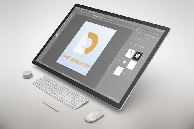 Create realistic digital 3d render mockups for business with psd by ...