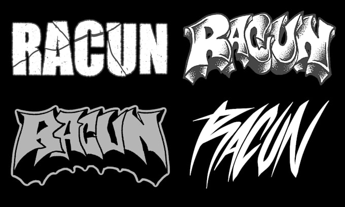 Draw a graffiti or hc punk font logo for brands and bands by ...