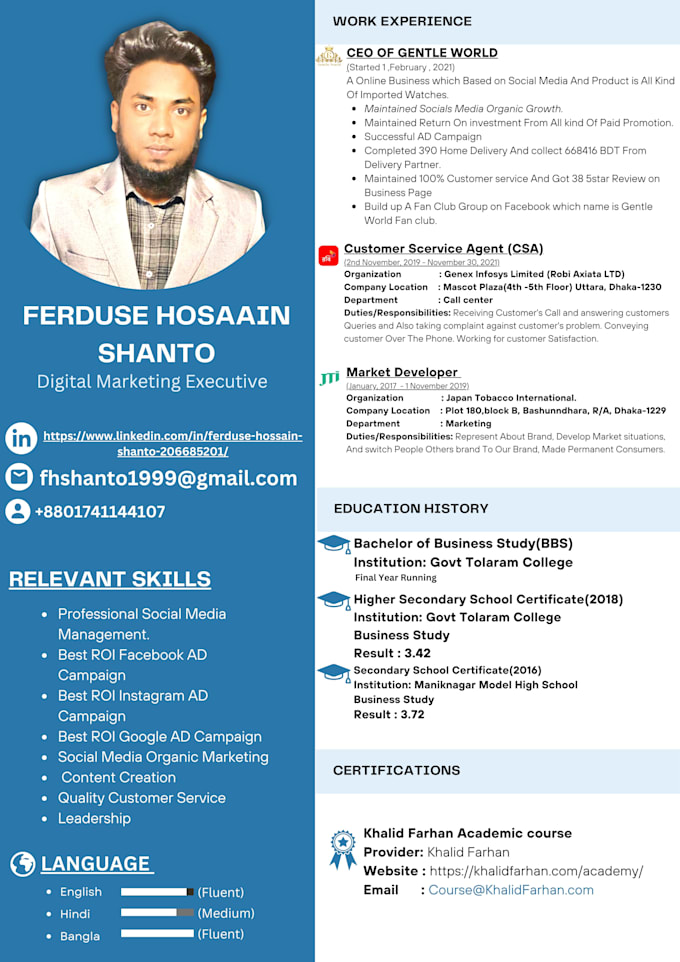 Build up your international resume which accept whole world by Easy ...