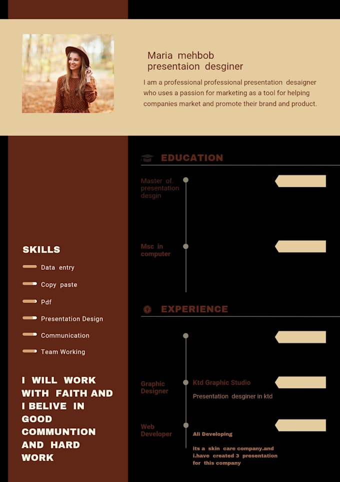 Do presentation designing client satisfaction is my first priority by ...