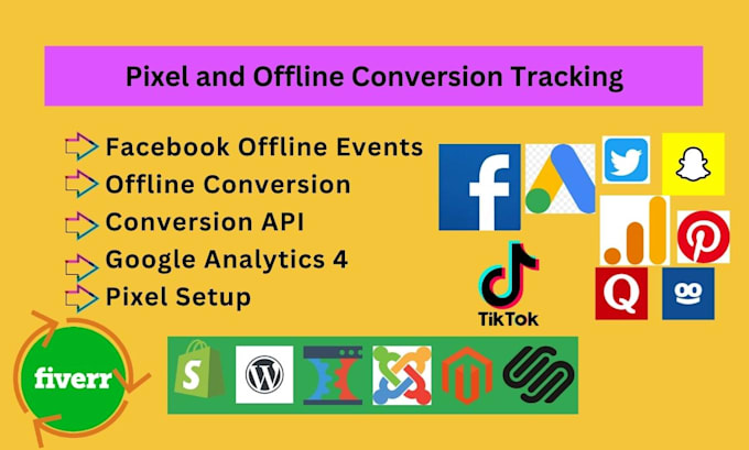 Setup facebook conversion api, offline conversion, tiktok pixel and ga4 ...