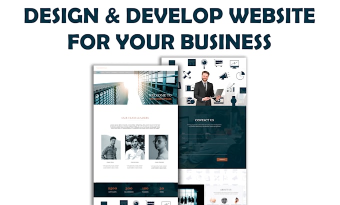 Be your website designer and web developer in html css laravell ...