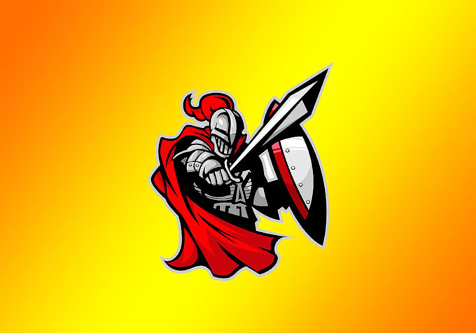 Design eye catchy knight guard clip art logo with express delivery by ...