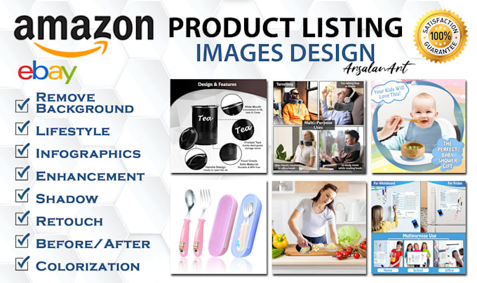 Design amazon product listing images professionally by Arsalanart | Fiverr