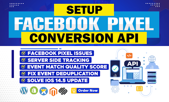 Setup or fix facebook pixel conversion api, fb pixel setup by Digitalhub92 | Fiverr