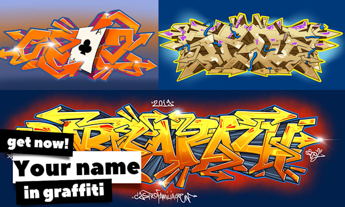 Draw your name in graffiti style by Cristianborquez | Fiverr