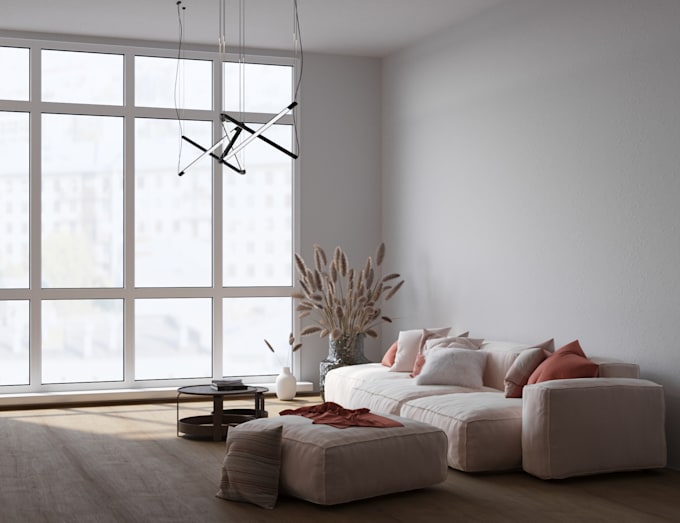 Do interior design with realistic photos in 3ds max and full drawing in ...