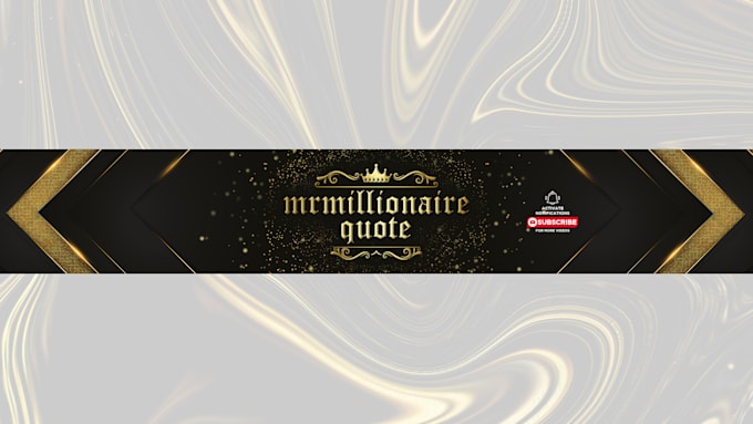 Do a minimalist youtube banner and logo design by Mariaxcreations | Fiverr