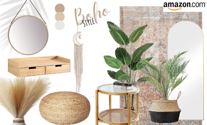 Interior design your space using amazon products by Suaeldali | Fiverr