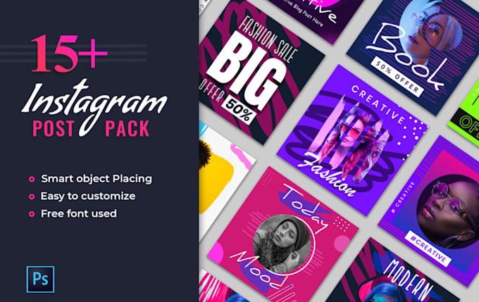 Create post design for instagram or facebook by Smmedi | Fiverr
