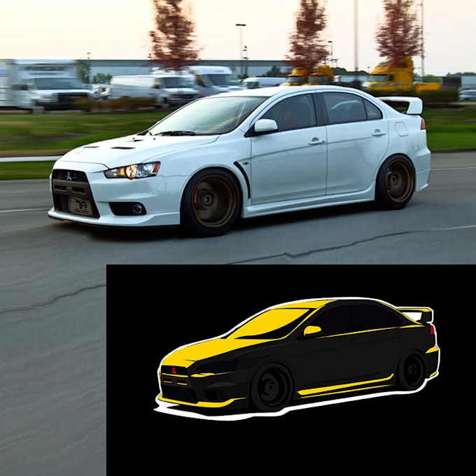 Make vector drawings of your vehicles by Snkyart | Fiverr