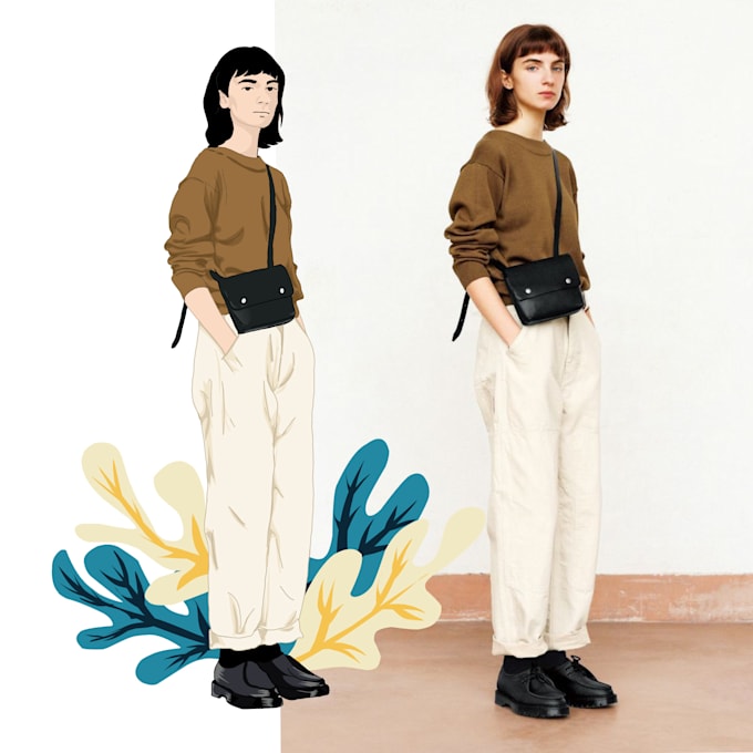 Draw and illustrate a character be vector by Nocturnhuman | Fiverr