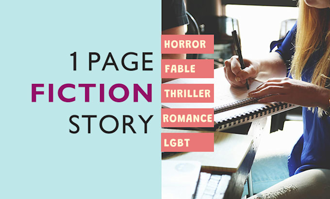 Make fictional story in 1 page or poster by Ongare | Fiverr