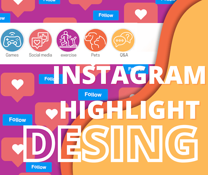 Desing custom instagram highilghts by Estefanadechala | Fiverr