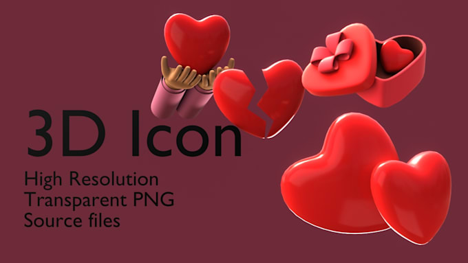 Create custom 3d icon for you by Ilhammaulana21 | Fiverr